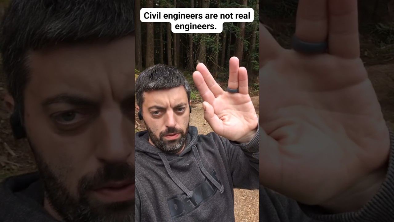 civil engineers are not real engineers. #construction #engineering #civilengineering #cabin