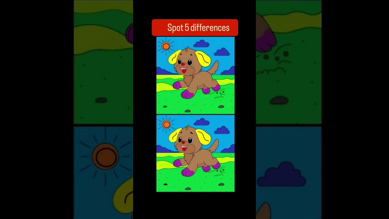 Find 5 differences. 95% fail #spotthedifference #findthedifference #puzzle #quiz #test #memories