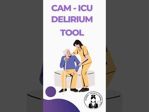 CAM ICU tool - a delirium assessment #health #nursing #uk #delirium