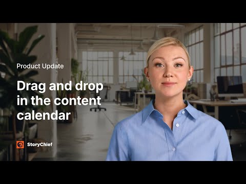 Product Update - Drag & Drop in calendar
