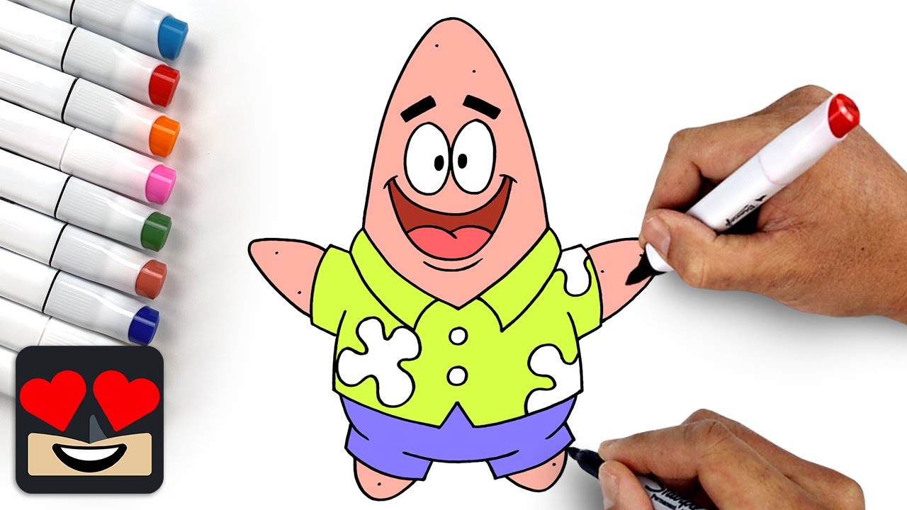 How To Draw Patrick Star | Spongebob Squarepants
