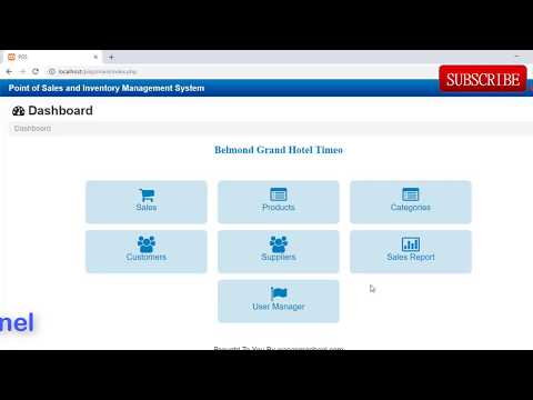 Download Point Of Sale Inventory system In PHP | Complete Project With Database Free