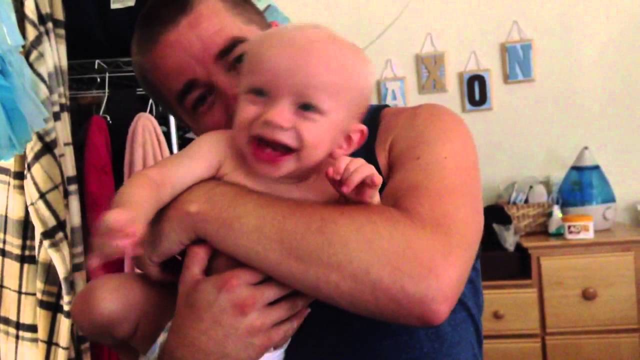 Daddy tickling Jaxon