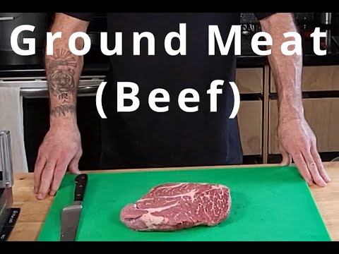 How to make Ground Meat in a food processor.