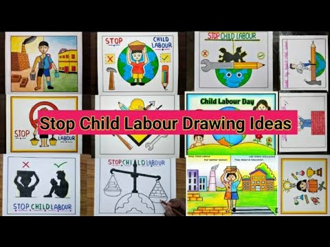 12th june world day against child Labor drwing#ideas #poster drwing ideas