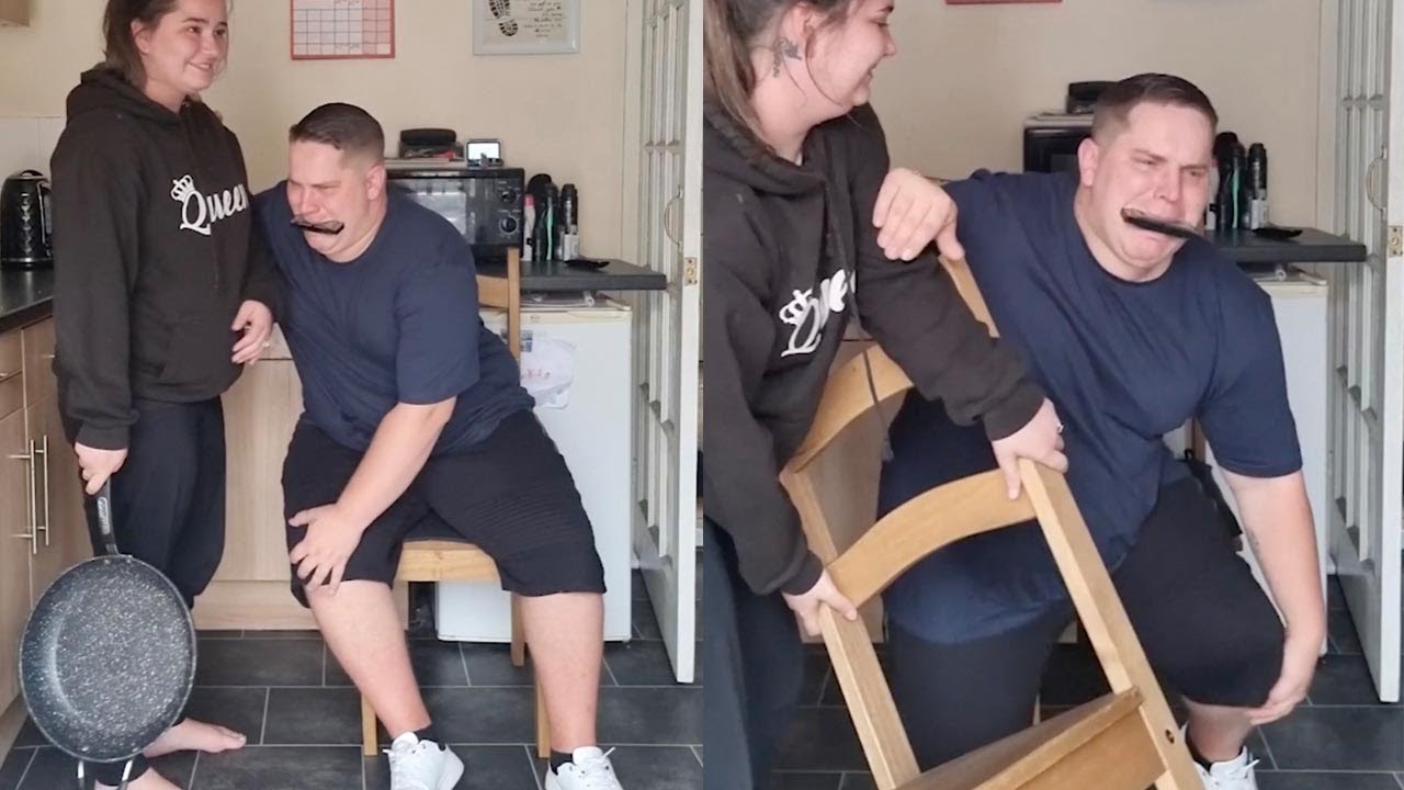 Man Does Pain Test With Harmonica In His Mouth