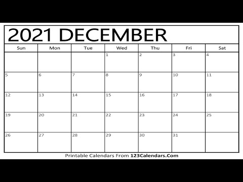 Printable December 2021 Calendar Templates and Holidays - 123Calendars.com