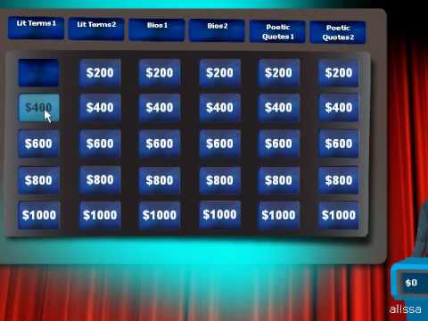 Free Flex Jeopardy Game