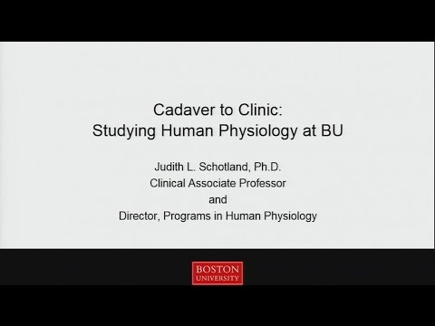 Cadaver to Clinic: Studying Human Physiology at BU