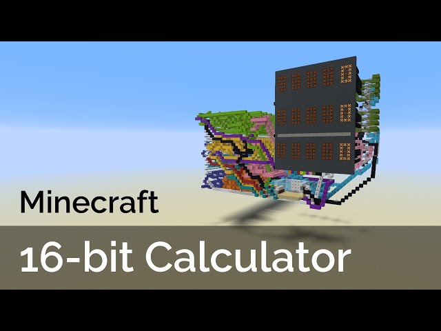 Compact 16-bit Calculator Minecraft Map