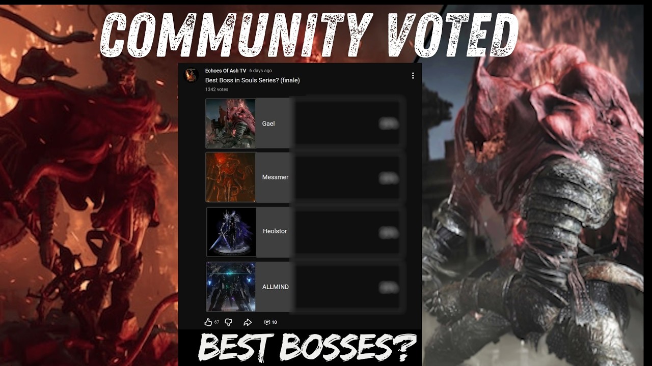 BEST FromSoftware Bosses (According to You) #eldenring #soulslike #darksouls