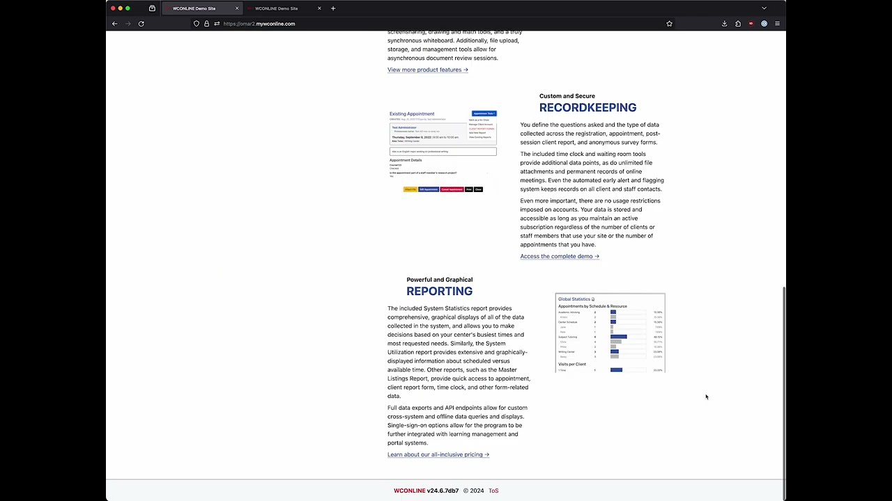 WCONLINE Demonstration