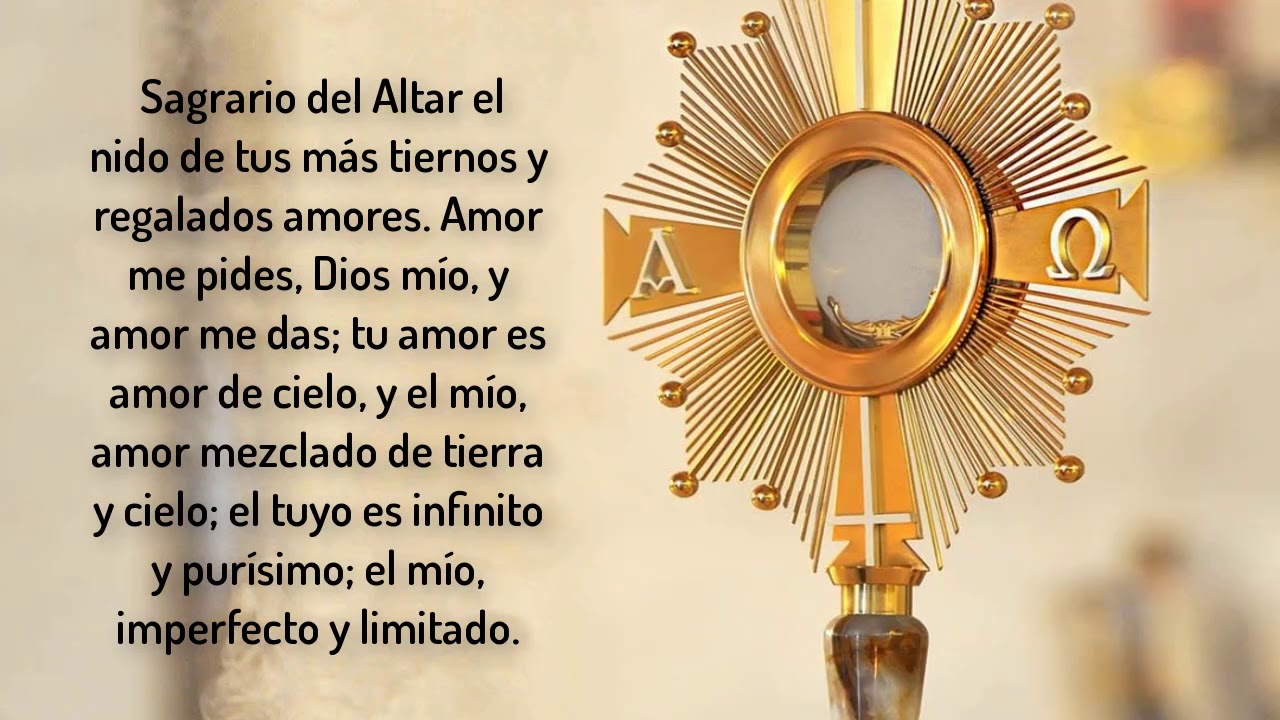 Oración a Jesús Sacramentado de Santa Teresa de Lisieux