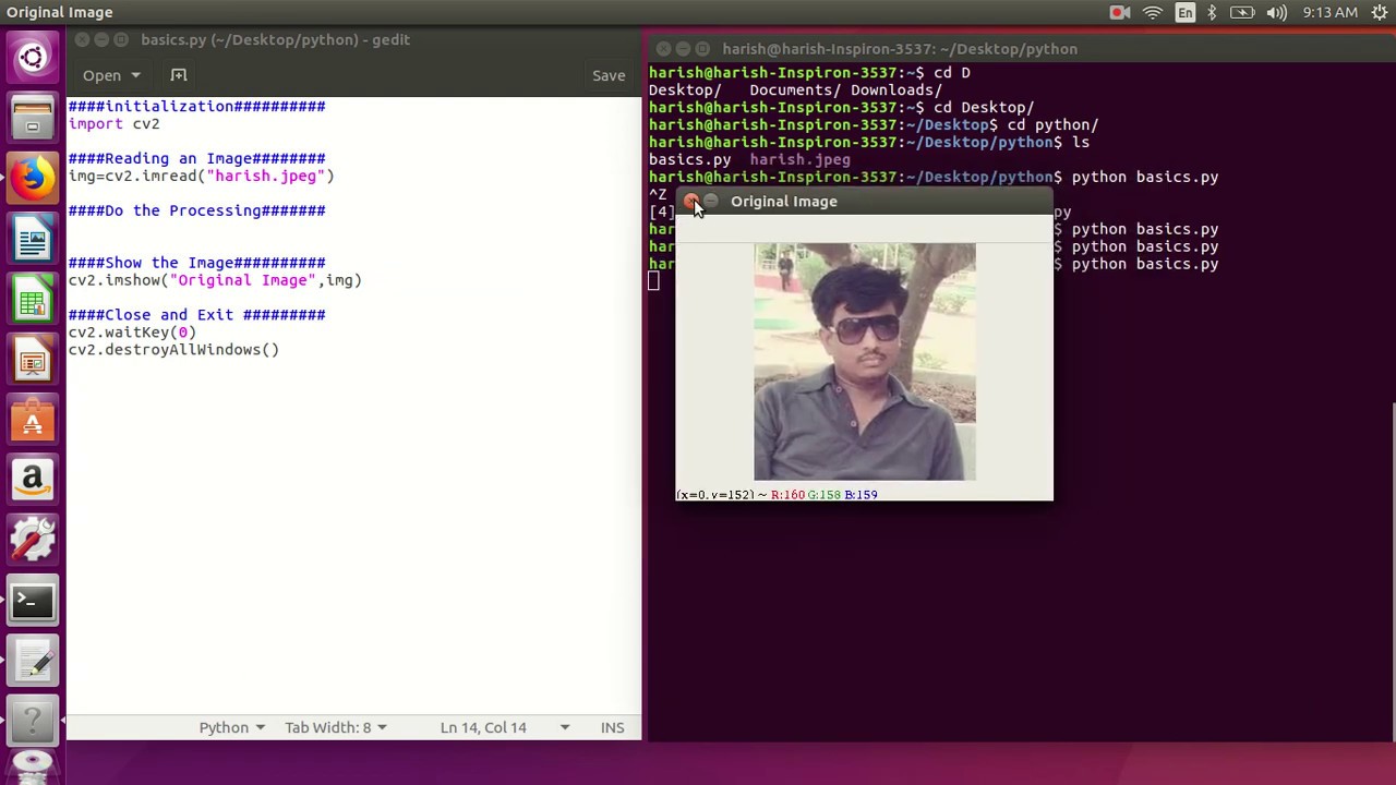 How to read and display image using cv2
