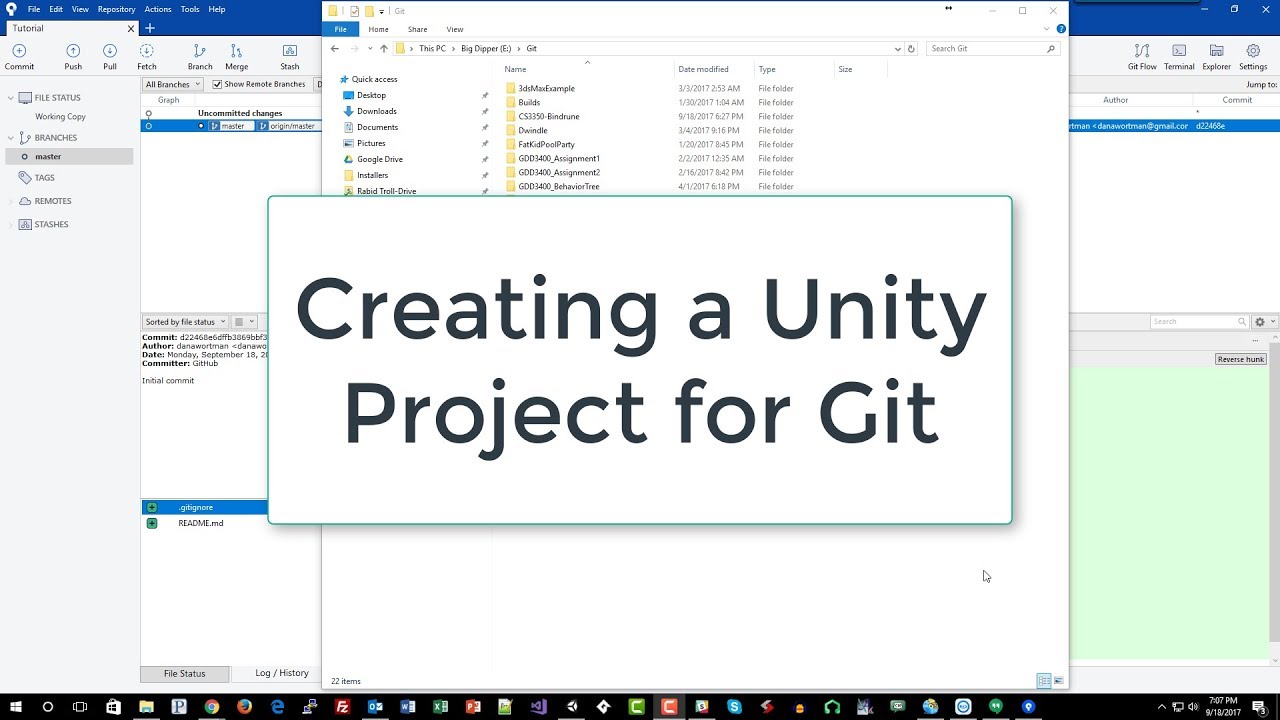 Creating a Unity Project for Github (4 of 9)