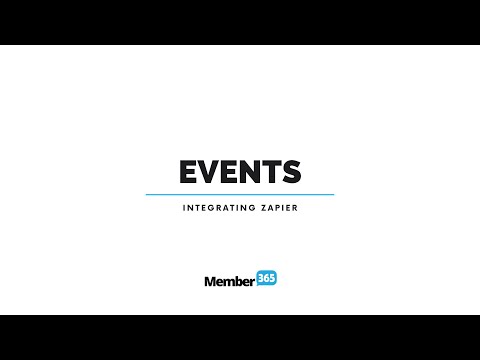 Events - Integrating with Zapier