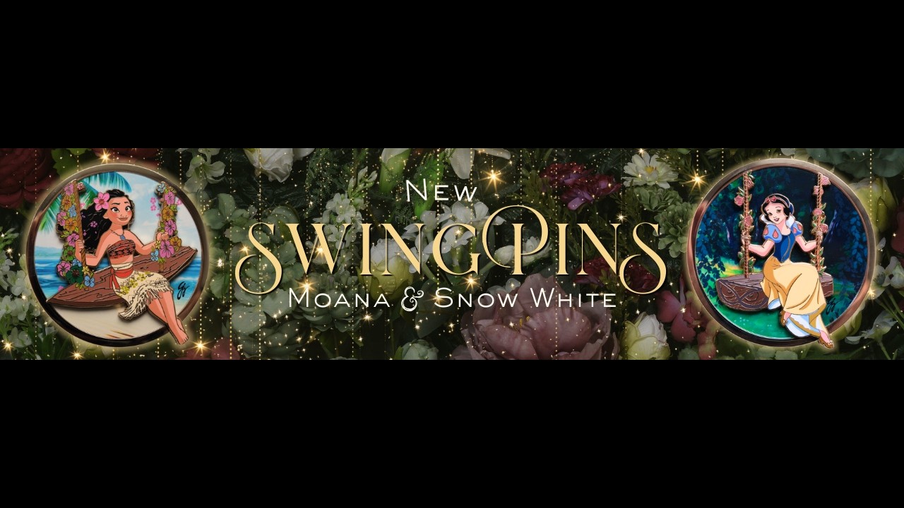 Moana & Snow White Princess & Swing Disney Licensed Pins - Artland - Pulse Gallery