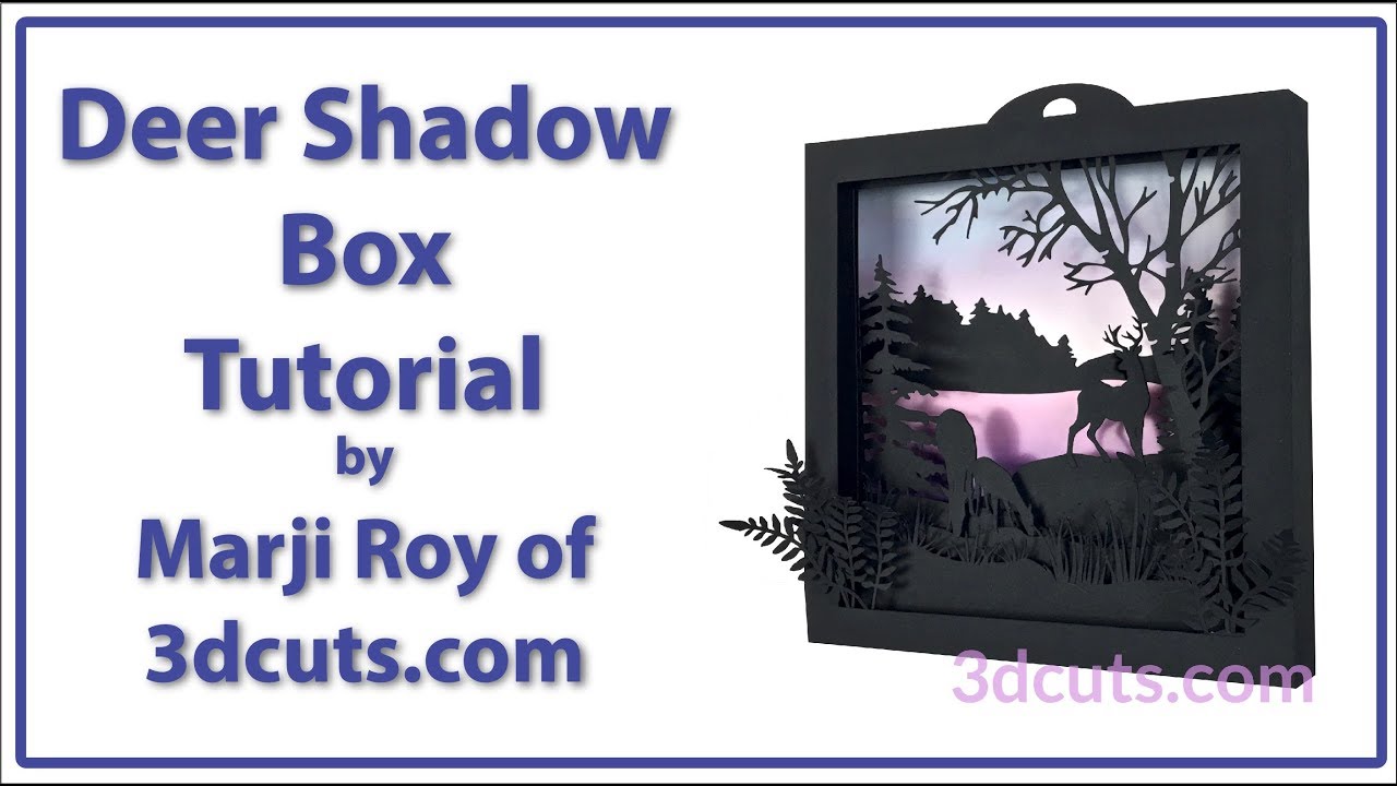 Deer Shadow Box Small Square tutorial