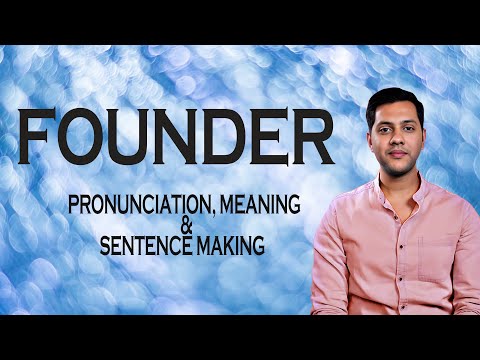 Founder - Meaning & Pronunciation Word World Audio Video Dictionary