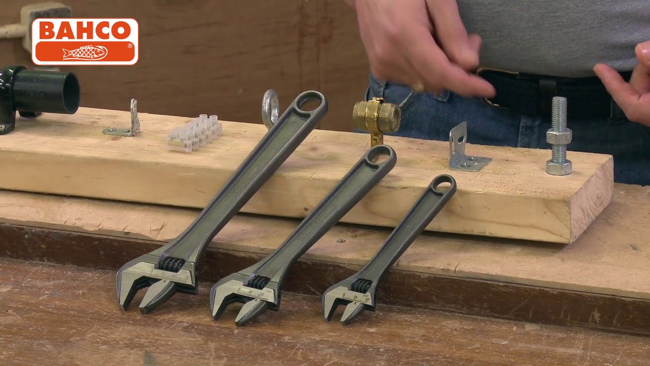 Bahco Adjustable Wrench Triple Pack