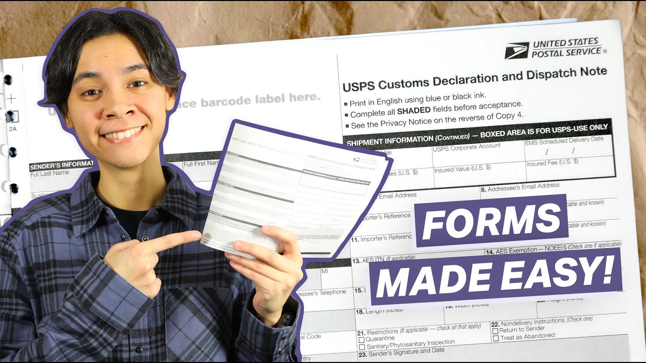 How to Fill Out a USPS Customs Form (Customs Declaration and Dispatch Note)