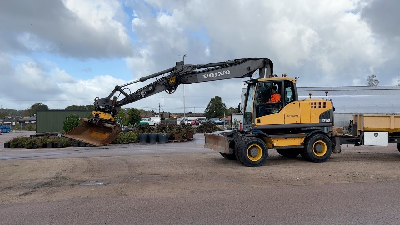 Hjulgrävare Volvo EW160C, Halmstad, Klaravik auktioner