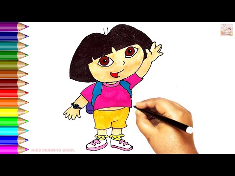 How to Draw Dora Buji Step by Step – I'm Youtuber – Follow my videos to ...