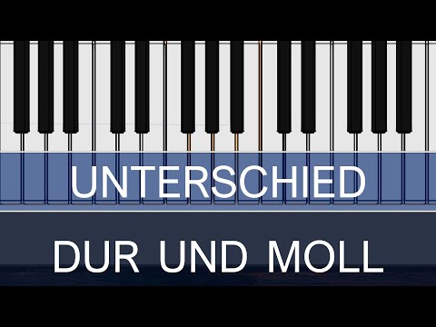 Unterschied zwischen Dur und Moll Tonleiter | A Moll Piano | Musikkurs 004 | Musik Tutorial deutsch