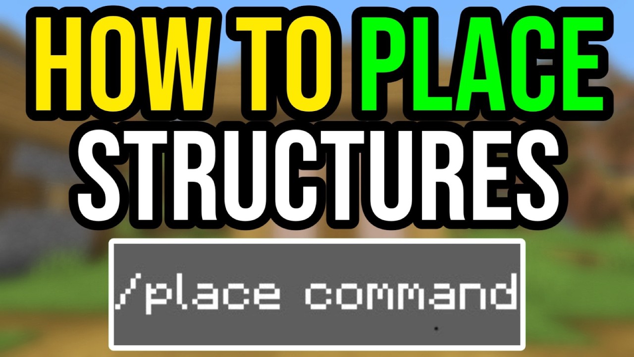 How To Use /Place Command In Minecraft Bedrock & MCPE!