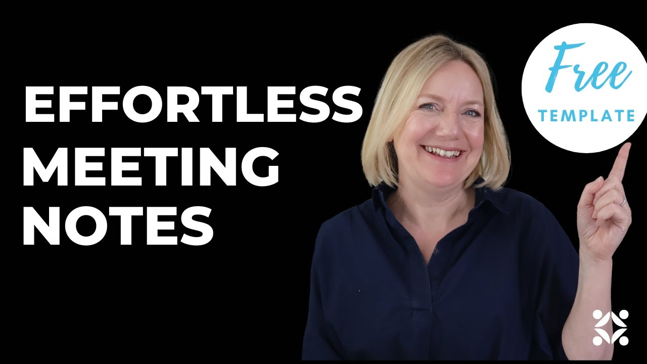 Meeting Notes Made EASY for Work | FREE TEMPLATE