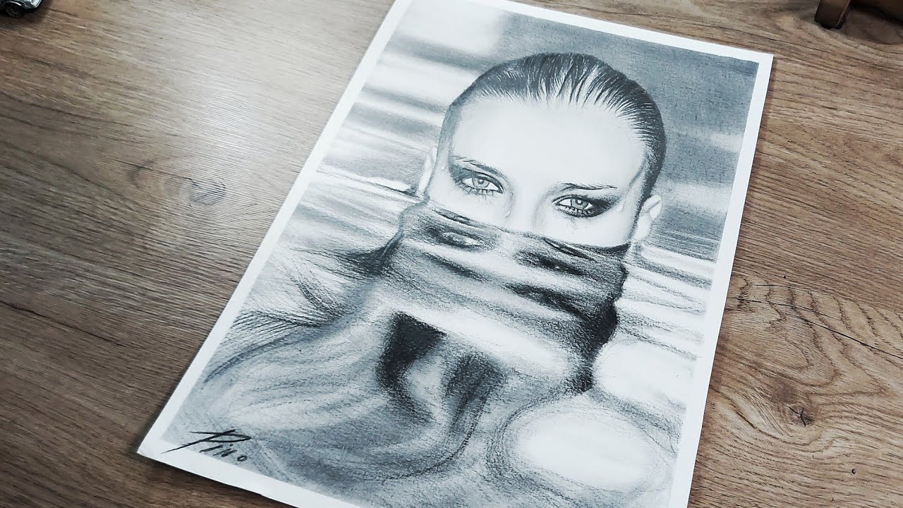 CÓMO DIBUJAR una PERSONA SALIENDO del AGUA [NARRADO paso a paso]