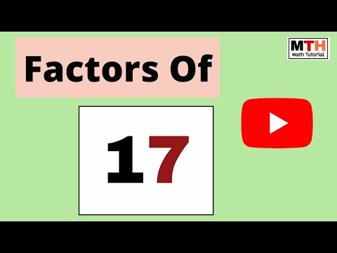 Factors of 17 || Prime Factors of 17