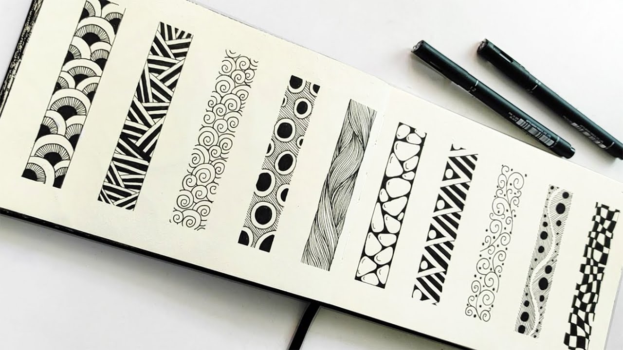 Create Beautiful Zentangle Borders and Frames | Easy Zentangle Art