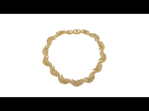 Roberto by RFM "Cortona" Leaf Link Necklace