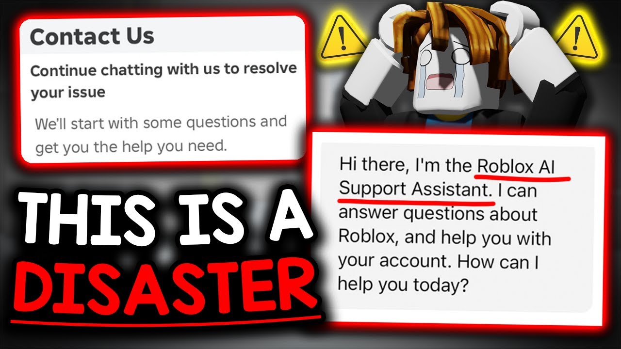 Roblox Support Now Uses An AI Chatbot...