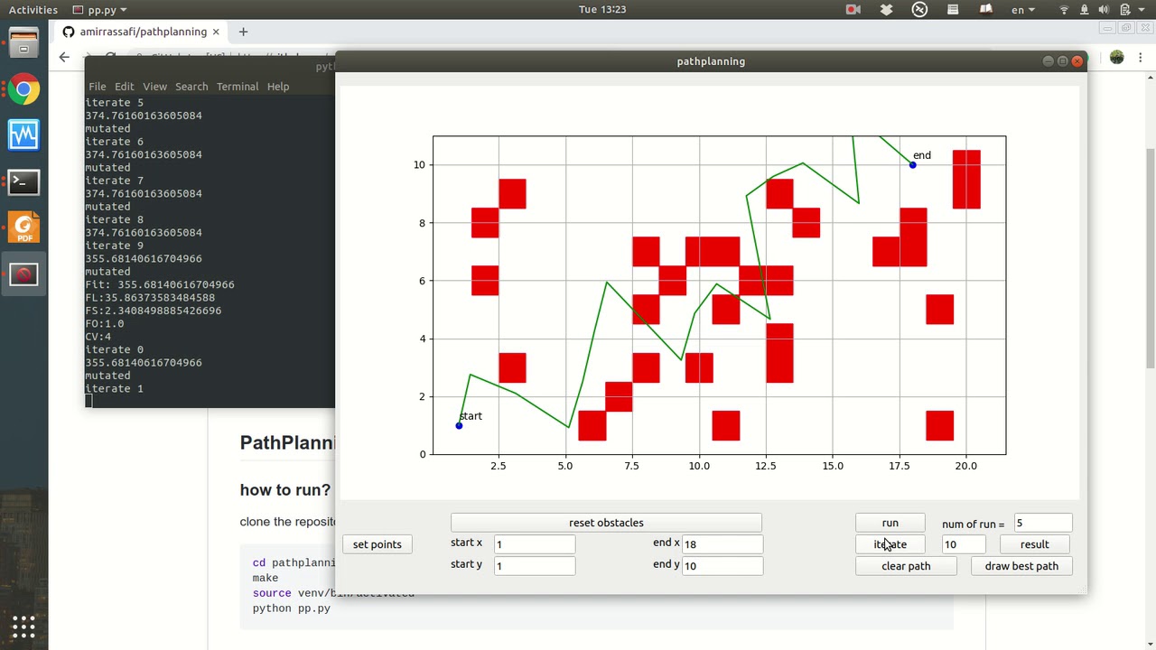 Path Planning With Genetic Algorithm Implemented In Python