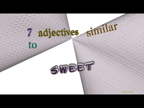 sweet - 8 adjectives synonym of sweet (sentence examples)