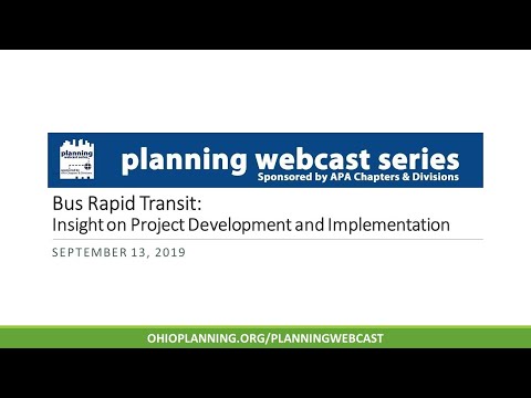Bus Rapid Transit: Insight on Project Development and Implementation