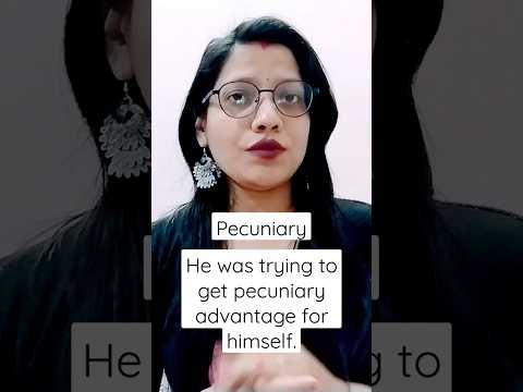 Meaning of Pecuniary|Daily word|New word|Power Vocab