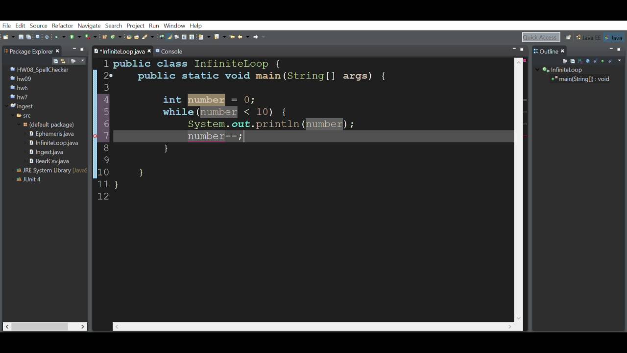 123Java #3.5 - Infinite loops (how to identify them, how to fix them)