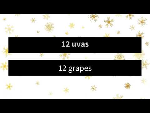 Learn Spanish Vocabulary: New Year's (Año Nuevo)