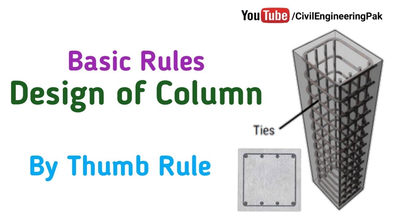 Basic Rules for Design of Column (Thumb Rule) - Civil Engineering