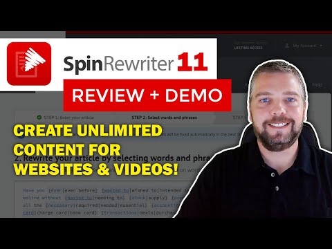 Spin Rewriter 11 Review & Demo: Spin Rewriter Article Spinner Tutorial [2020]
