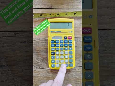 How to calculate how many bags of concrete you need