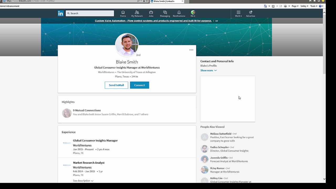 Automating connecting on LinkedIn