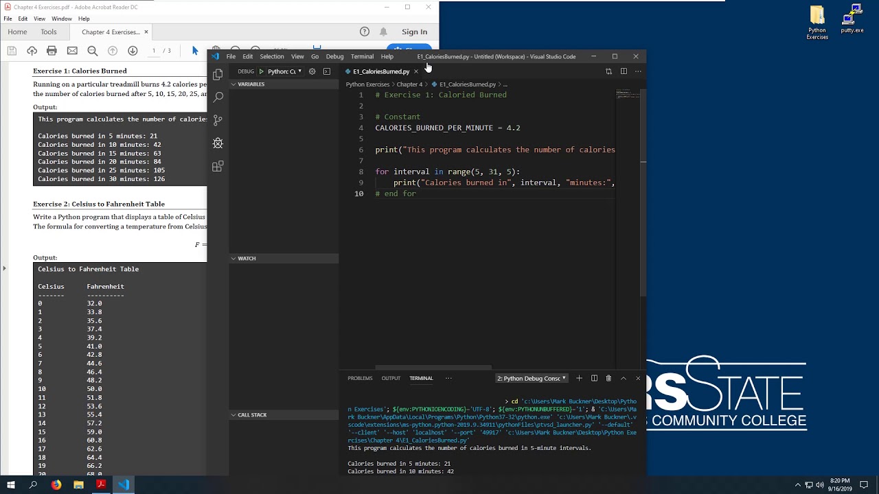 Python - 3 - Repetition Structures Exercises