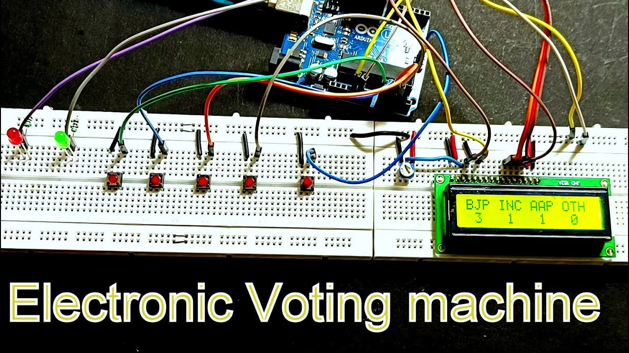 *WOW* || EVM Machine making ||  Electronic Voting Machine Using Arduino