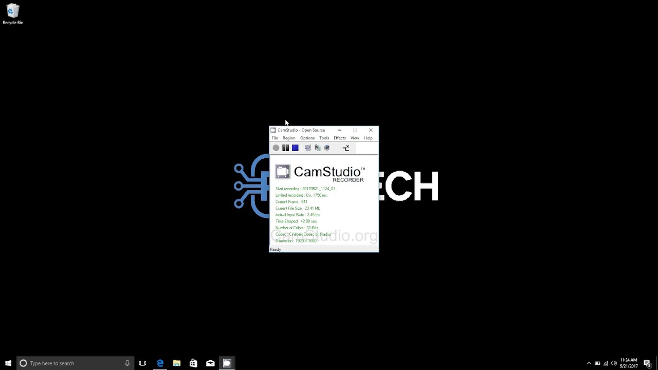 How to create a screencast with CamStudio