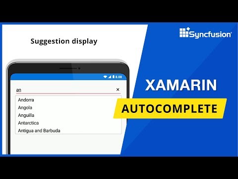 Learn Xamarin Autocomplete - Mind Luster