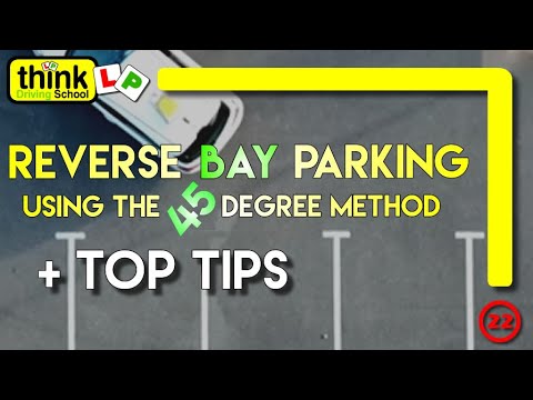 Reverse Bay Parking Manoeuvre, Using The 45 Degree Method From Think Driving School